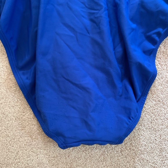 Aqua Green | Swim | Royal Blue Solid Ruffle One Piece Swimsuit | Poshmark